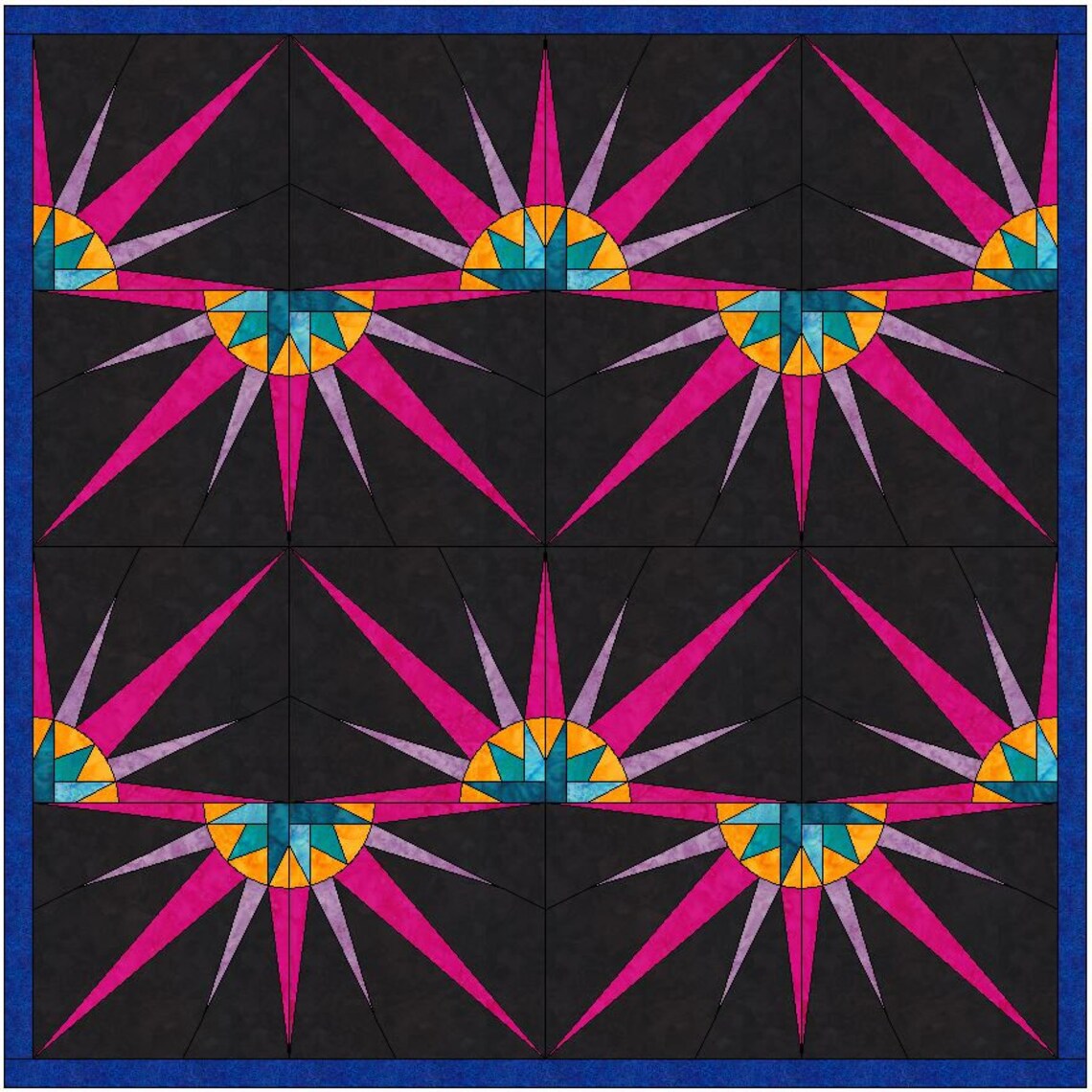 HC Quarter Star 3 Quilt 10 Inch Paper Piece Foundation - Etsy