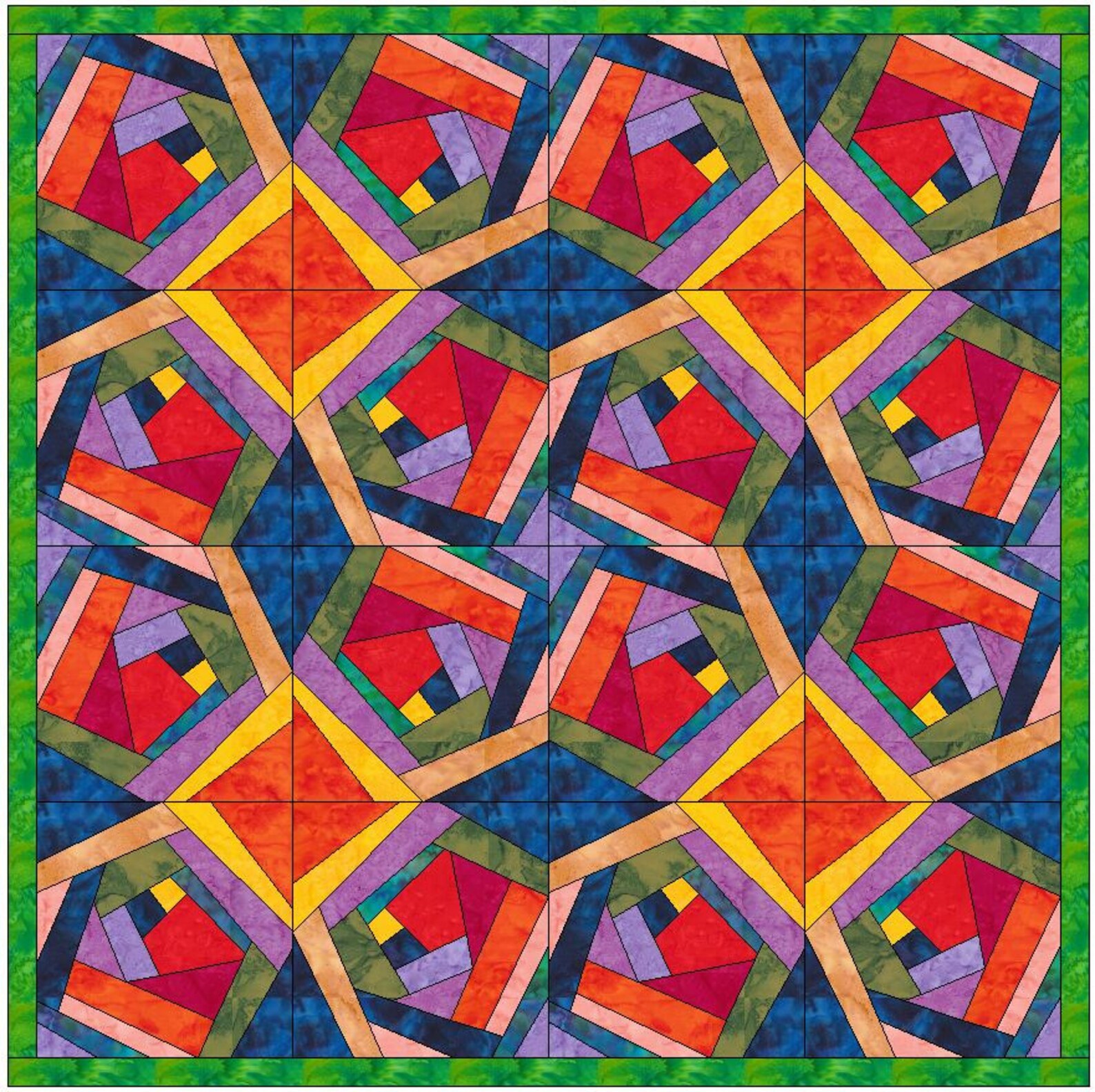 Complex Crazy Patch 3 Quilt Paper Foundation Piece Quilting - Etsy