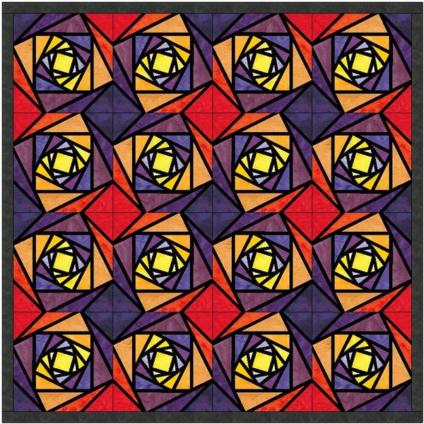 Spiral Quilt Pattern - Etsy