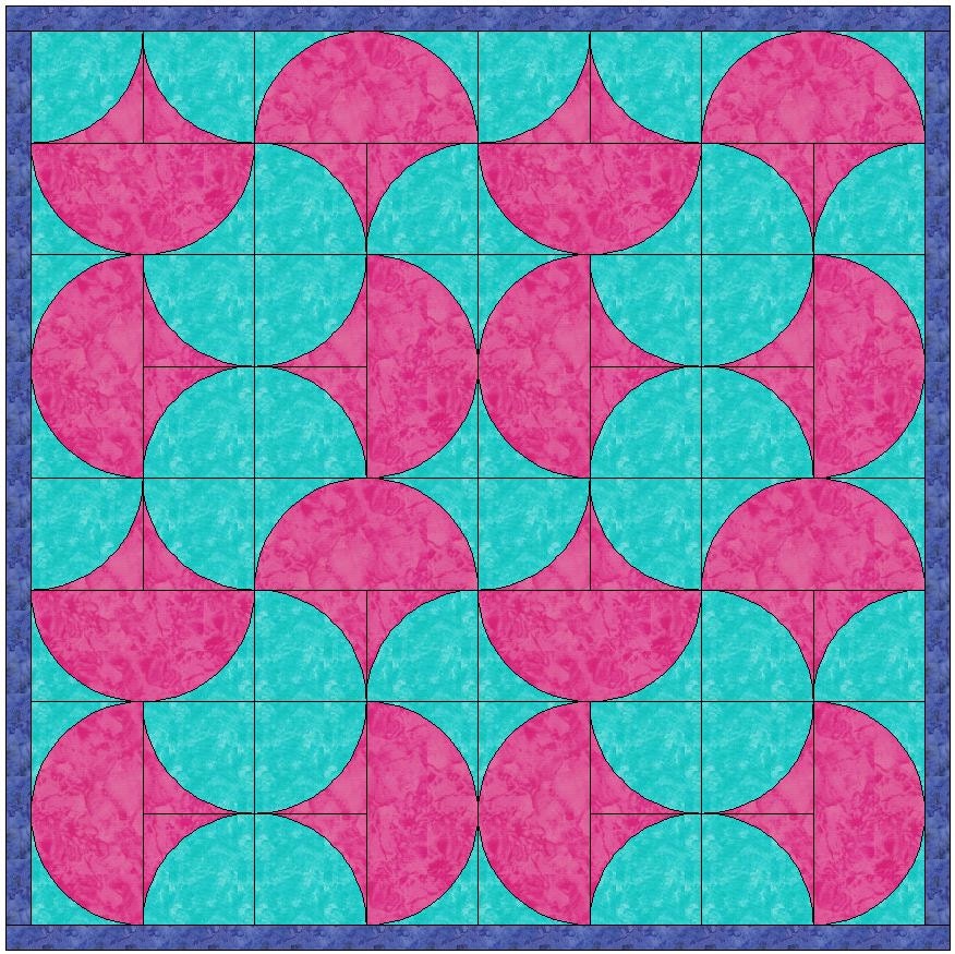 Clam Shell Template Quilting Block Pattern PDF - Etsy