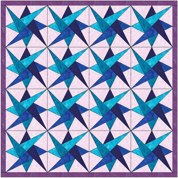 Woven Star Quilt Block Pattern - Etsy