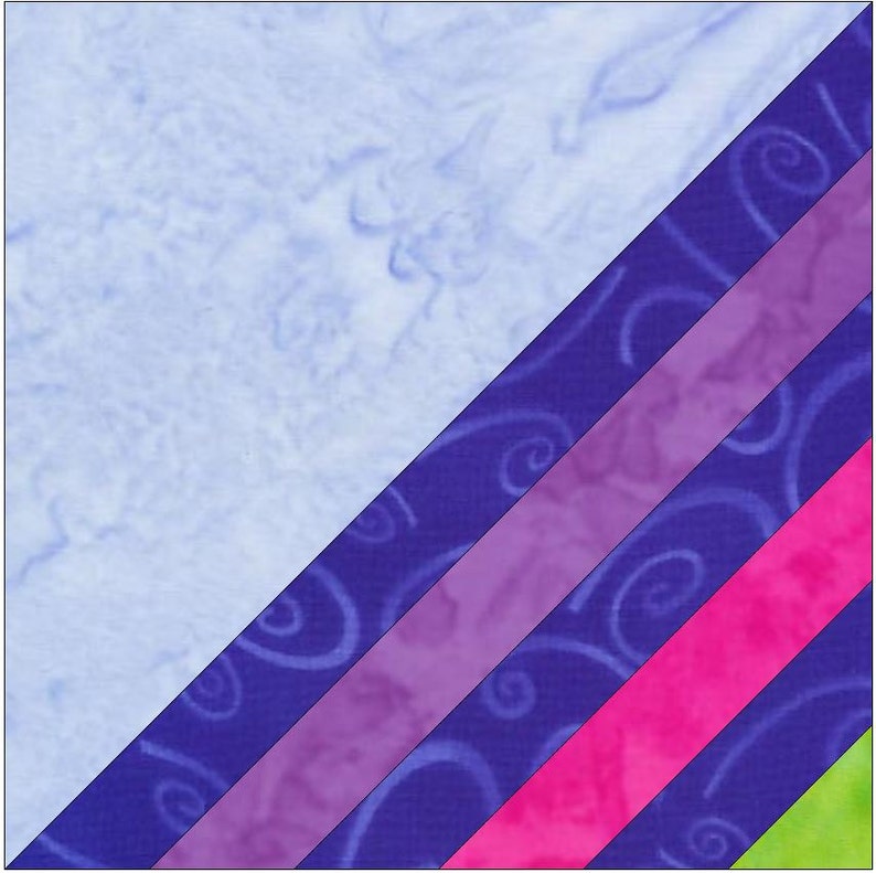 Roman Stripe Quilt Set of 4 Template Quilting Block Patterns - Etsy