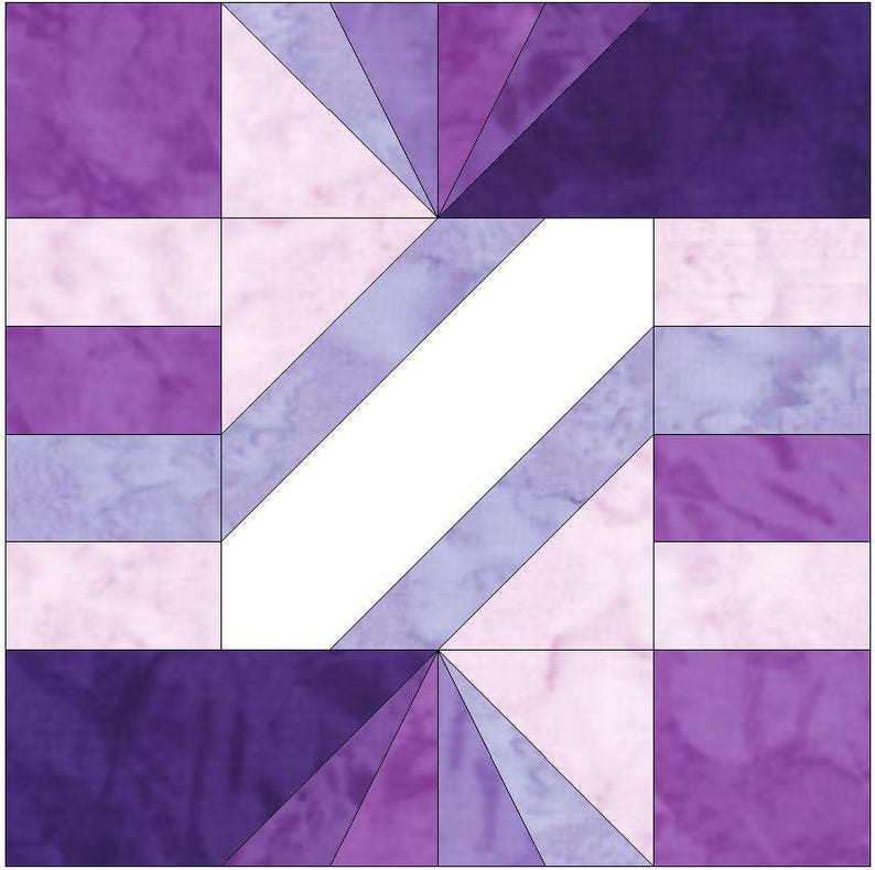 New Beginnings Quilt Template 15 Inch Block Pattern PDF - Etsy