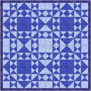 Snow Ride Quilt Template 15 Inch Block Pattern PDF - Etsy