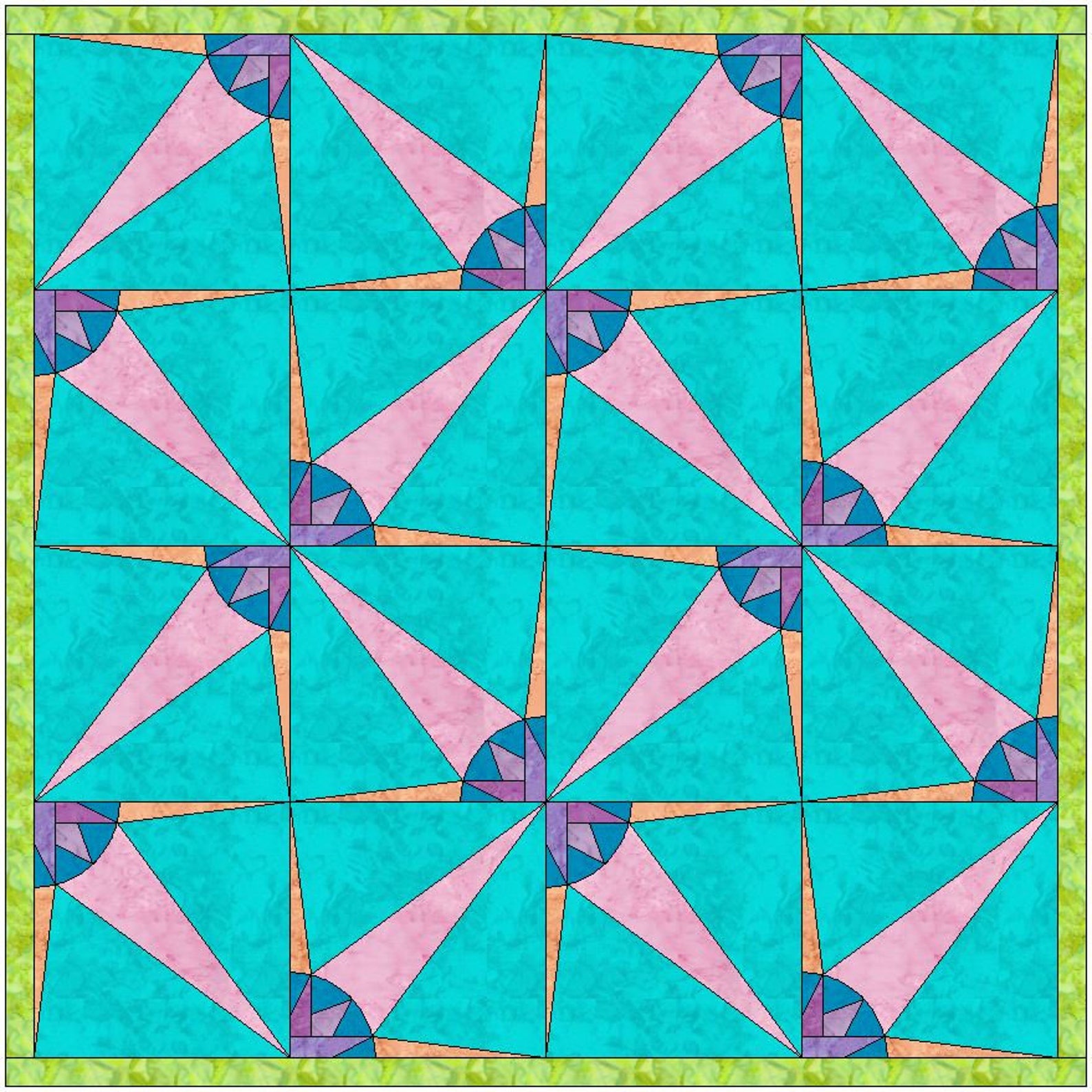 HC Quarter Star 7 Quilt 10 Inch Paper Piece Foundation | Etsy