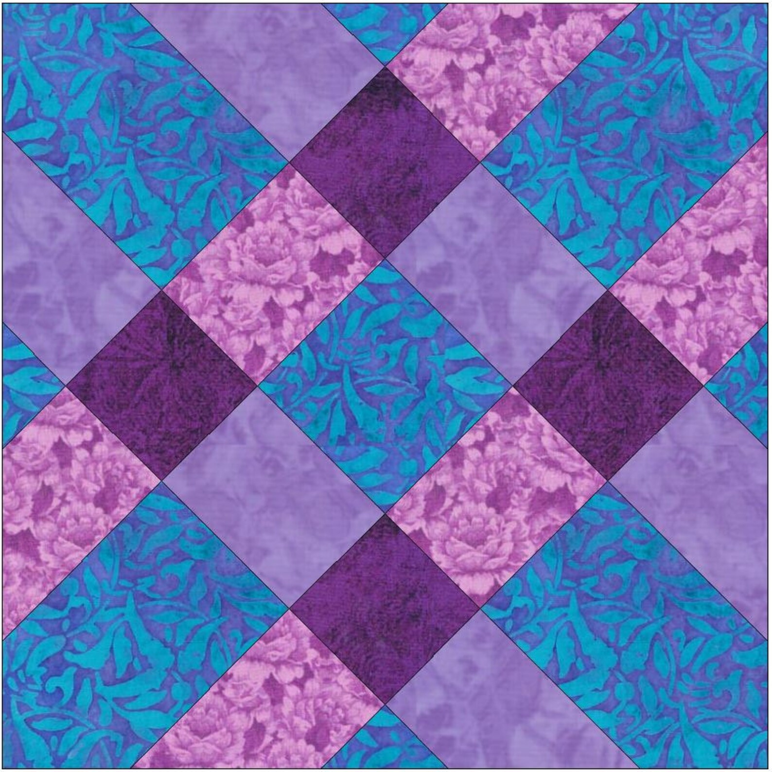 Celtic Knot Block Quilt Set of 4 Paper Piece Foundation - Etsy