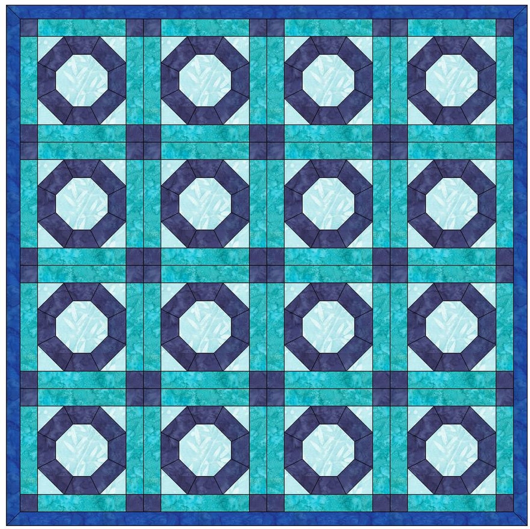 Letter O Quilt Paper Piece Foundation Quilting Block Pattern - Etsy