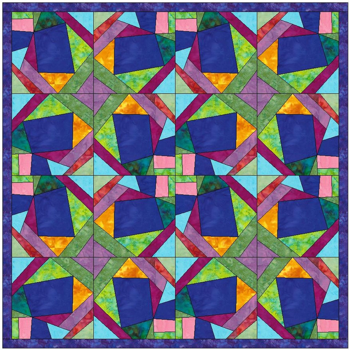 Crazy Patch Quilt 17 Paper Piecing Foundation Quilting Block - Etsy
