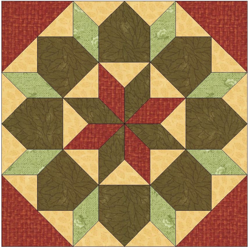 Star of Bethlehem Template Quilting Block Pattern PDF - Etsy