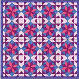 Shooting Star 15 Inch Block Paper Template Quilting Block Pattern PDF ...