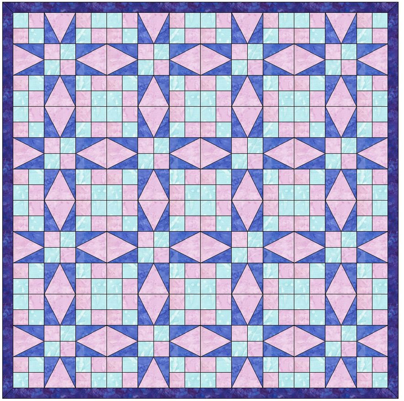 Garden Patch Quilt Template Quilting Block Pattern PDF - Etsy