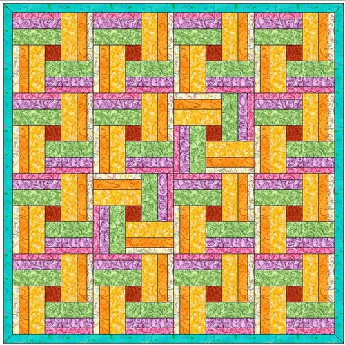 Candogoods Log Cabin Paper Piece Pattern for Quilting - Etsy