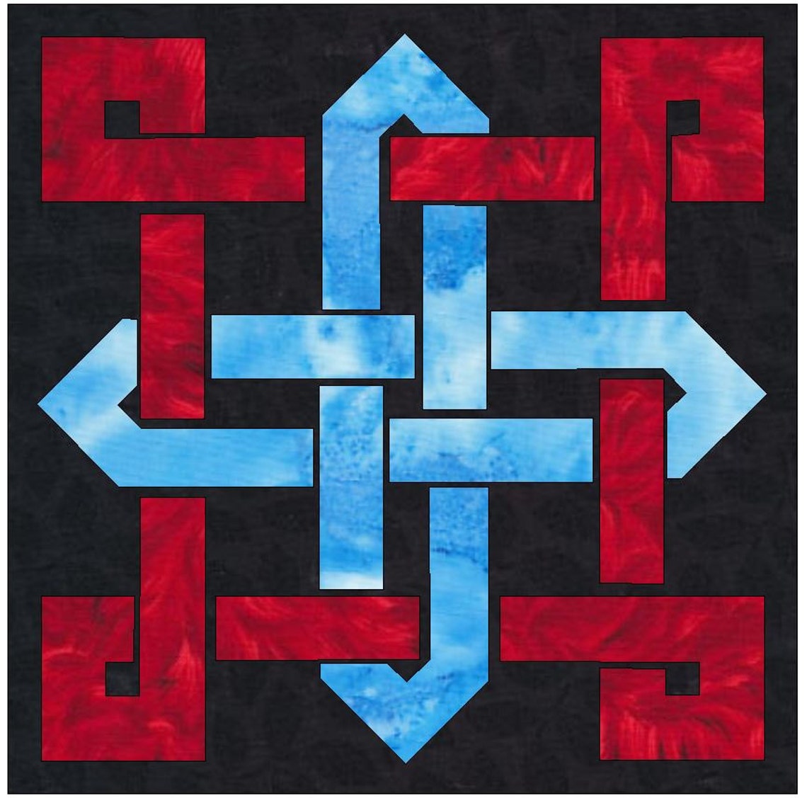 Celtic Knot Block 2 Quilt Applique Pattern Design PDF - Etsy