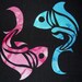 Easy Beautiful Pisces Yin Yang Fish Quilt Applique Pattern Design - Etsy