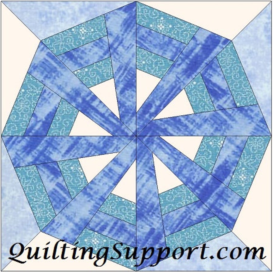 Snowflake Quilt Template Quilting Block Patterns Set of 4 Set 1 PDF - Etsy