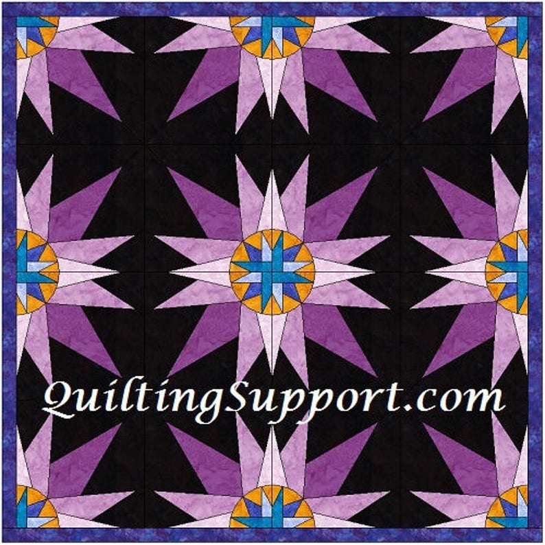 HC Quarter Stars Quilt Set 1 10 Inch Paper Foundation - Etsy