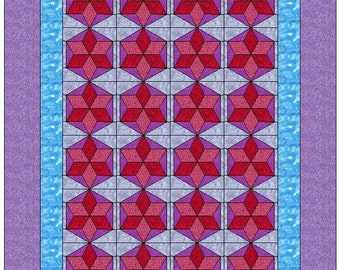 Six Pointed Star Quilt | Etsy