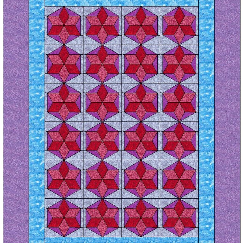 Hexagon Quilt Pattern - Etsy