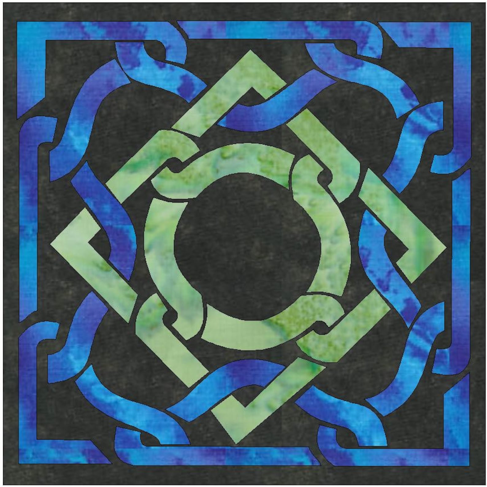 Easy Celtic Knot 4 Quilt Block Set Quilt Applique Patterns | Etsy