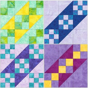 Road to California Quilt Set 1 of 15 Inch Block Template Quilting Block ...