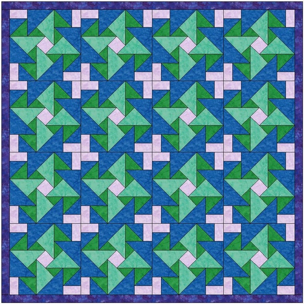 Whirligig Quilt Pattern - Etsy