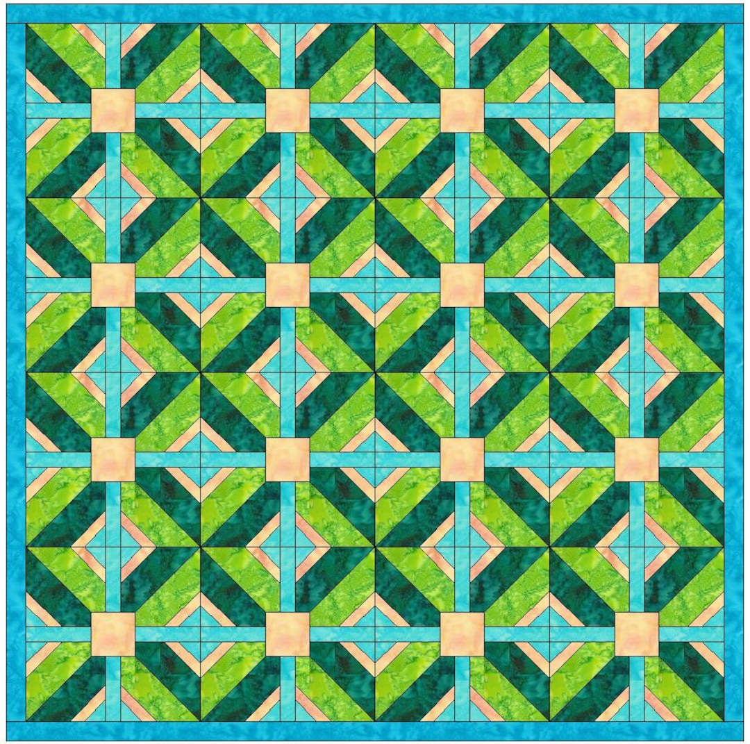 Burnham Cross Quilt Paper Piece Foundation Quilting Block Pattern PDF ...