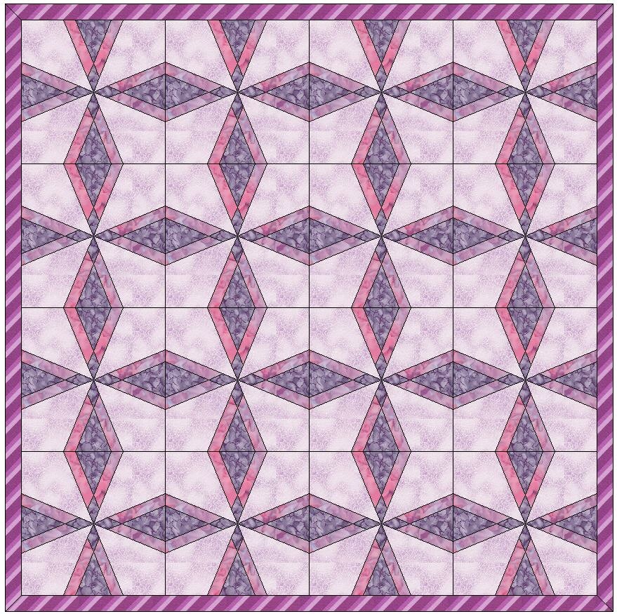 V Star Quilt Template Quilting Block Pattern PDF - Etsy
