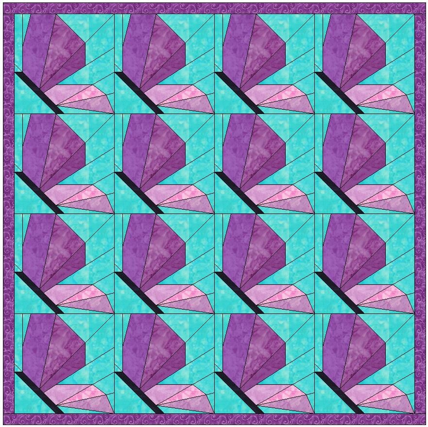 HC Butterfly 15 Inch Block Paper Template Quilting Block Pattern PDF - Etsy