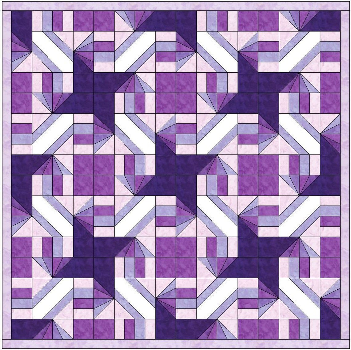New Beginnings Quilt Template 15 Inch Block Pattern PDF - Etsy