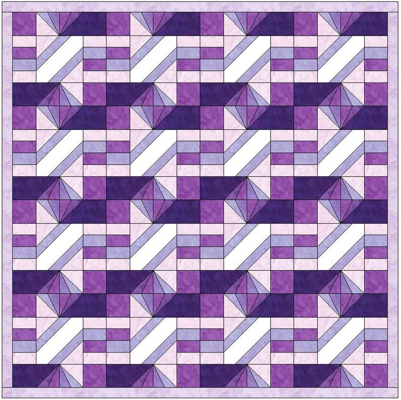 New Beginnings Quilt Template 15 Inch Block Pattern PDF - Etsy