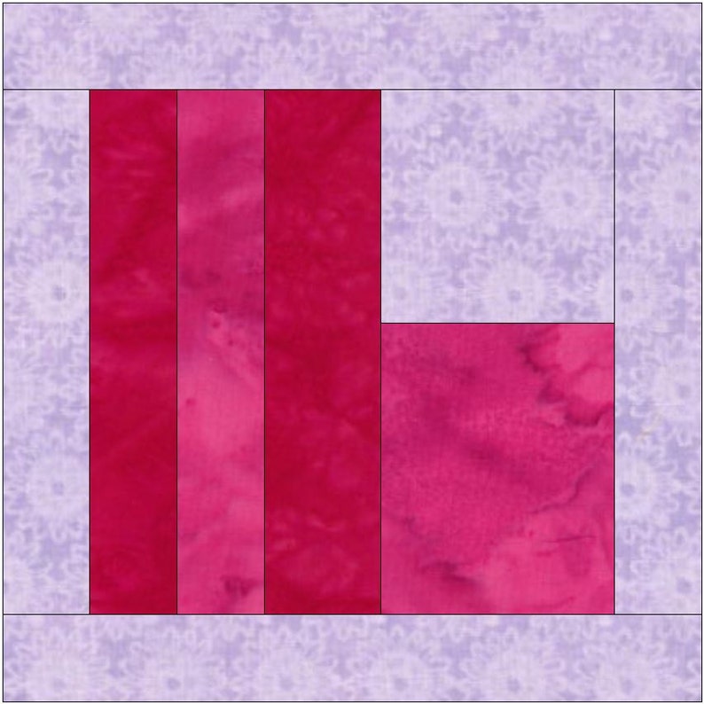 On-point Heart 2 Quilt Paper Piece Foundation Quilting Block - Etsy