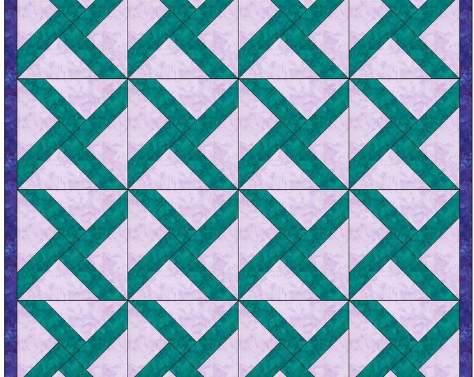 Twirl Quilt Pattern 70 X 70 Amanda Murphy Paper Foundation Piecing ...