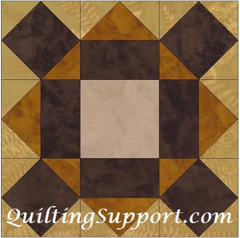 Sweet Stars Quilt 15 Inch Block Set of 4 Template Quilting - Etsy