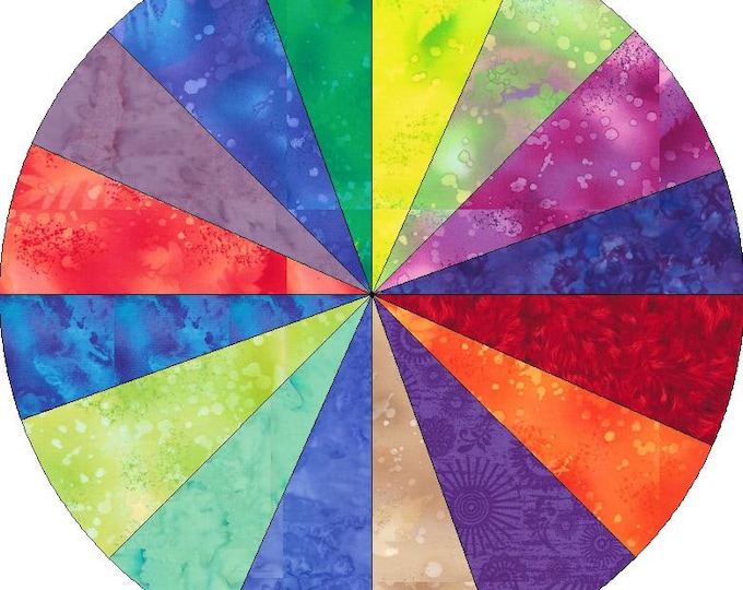 PDF Quilt Pattern, Silent in the City, Round Table Quilt, PDF Pattern ...