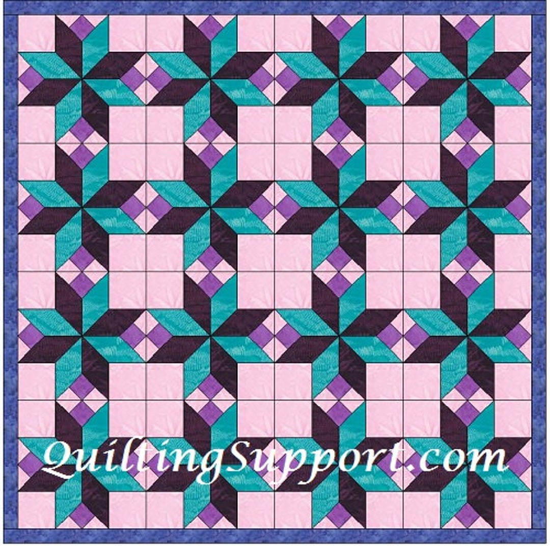 Diamond Star Quilt 15 Inch Template Quilting Block Pattern PDF - Etsy