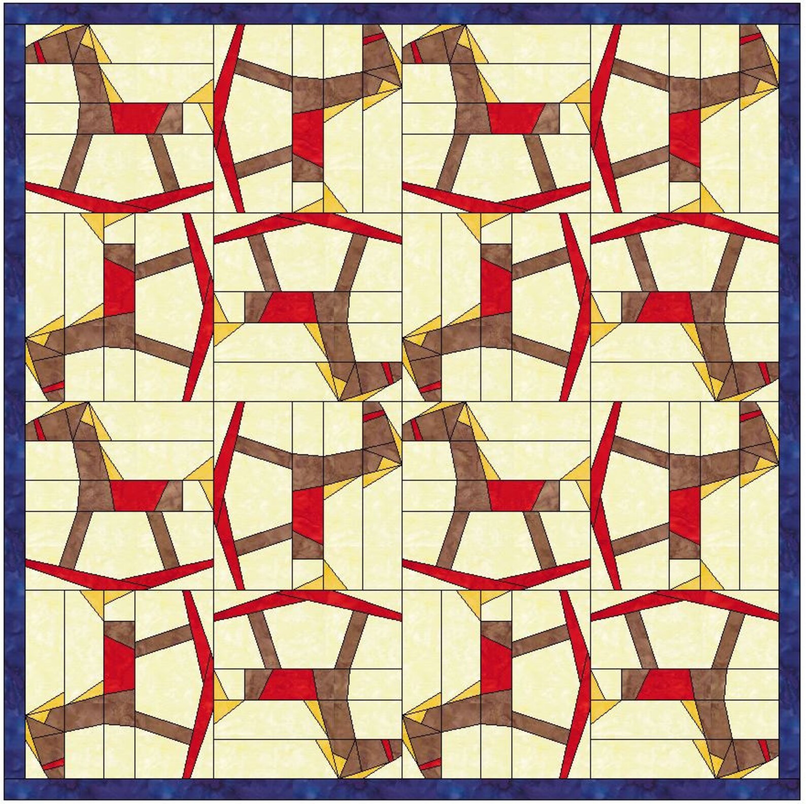 Rocking Horse Quilt 10 Inch Paper Piece Foundation Quilting - Etsy