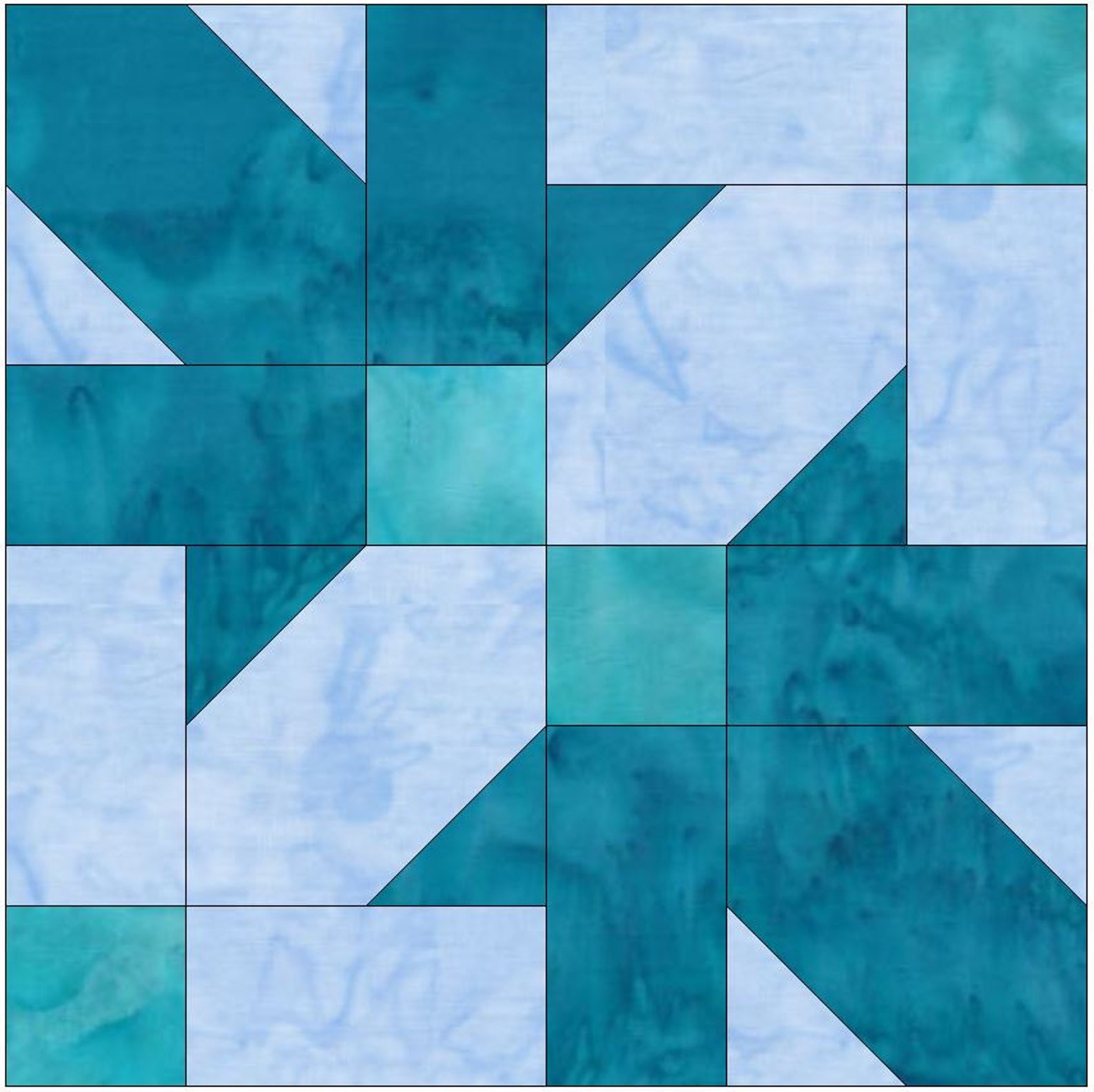 Silver Maple Quilt 15 Inch Block Template Quilting Block - Etsy