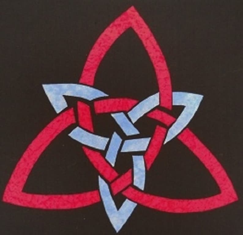 Easy Celtic Triquetra Knot Quilt Applique Pattern Design - Etsy