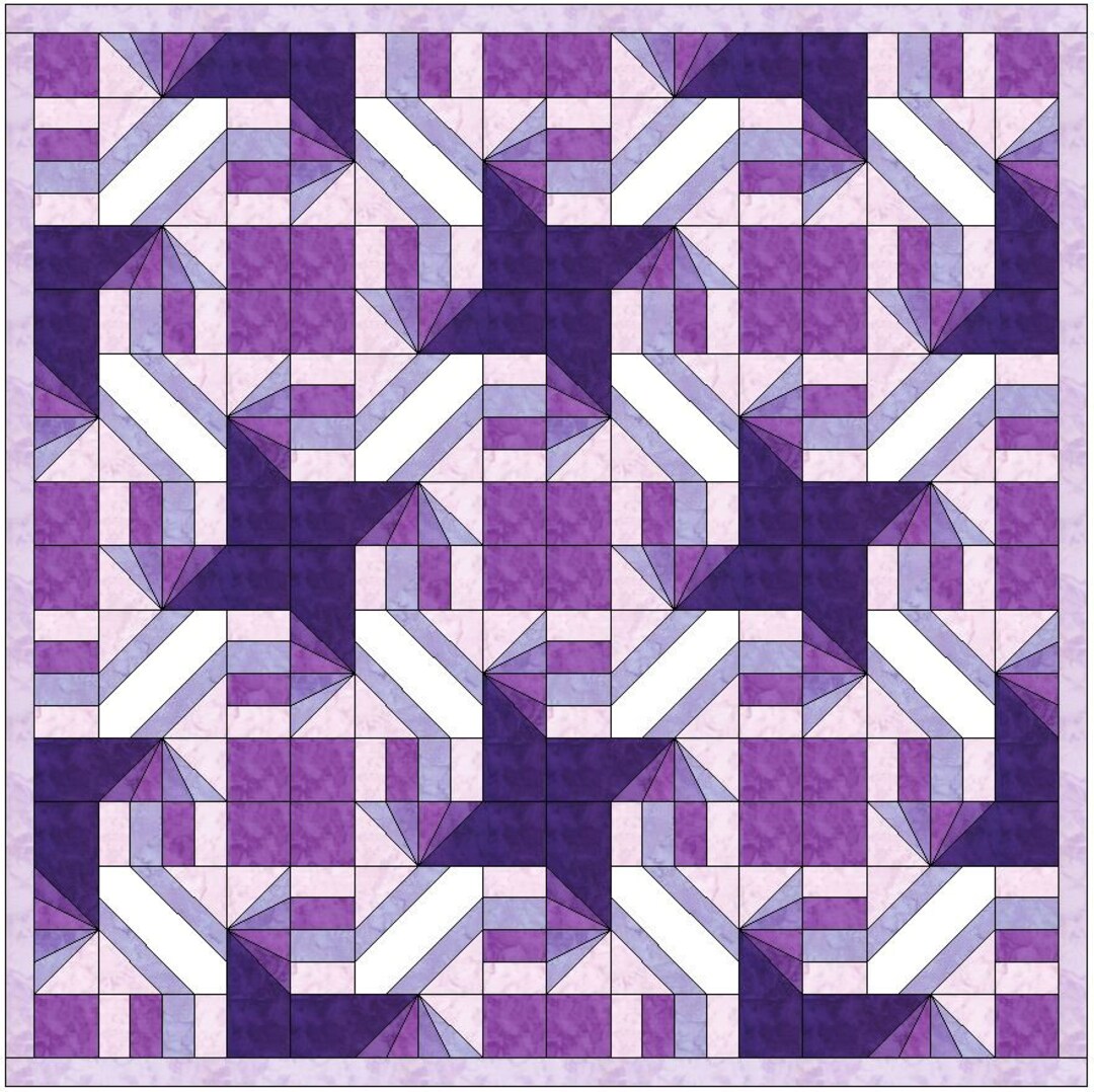 New Beginnings Quilt Template 15 Inch Block Pattern PDF - Etsy