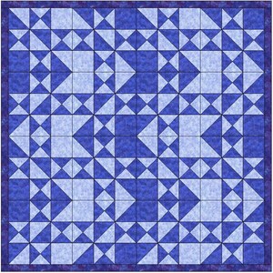 Snow Ride Quilt Template 15 Inch Block Pattern PDF - Etsy
