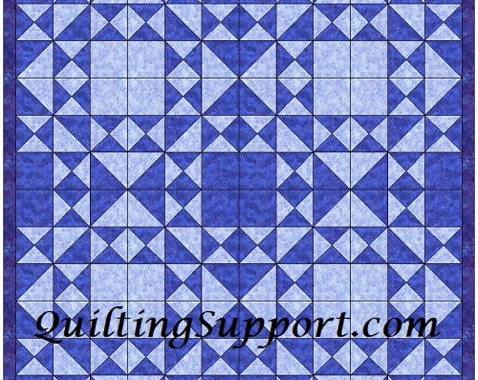 Twirl Quilt Pattern 70 X 70 Amanda Murphy Paper Foundation Piecing ...