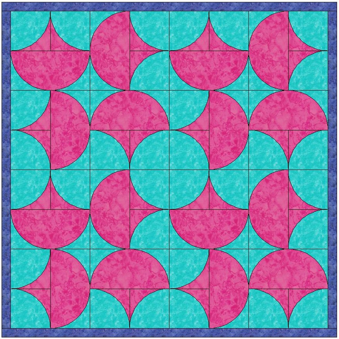 Clam Shell Template Quilting Block Pattern PDF - Etsy