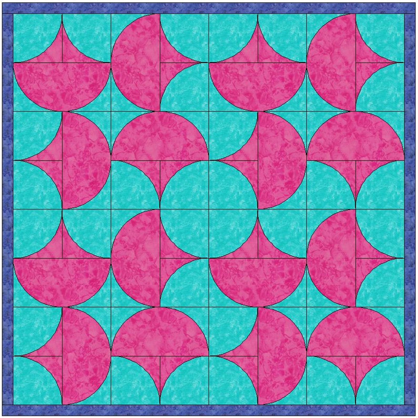 Clam Shell Template Quilting Block Pattern PDF | Etsy