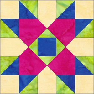 Providence Star Quilt Paper Piece Foundation Block Pattern PDF - Etsy