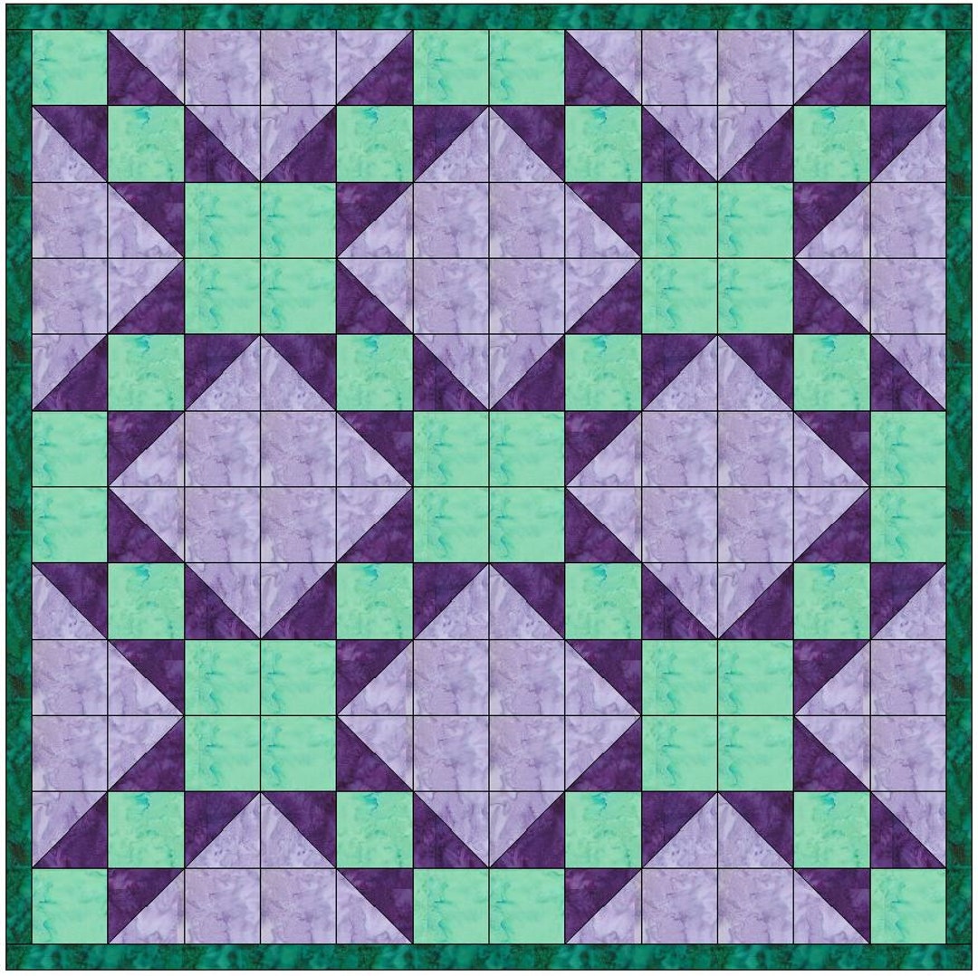 Road to California Quilt Paper Piece Foundation Quilting Block Pattern ...