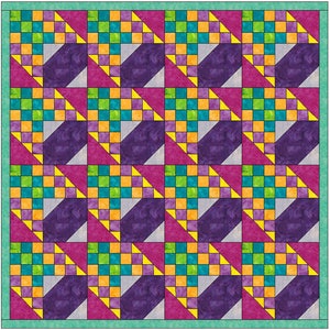 Checkered Past Quilt Template 15 Inch Block Pattern PDF - Etsy