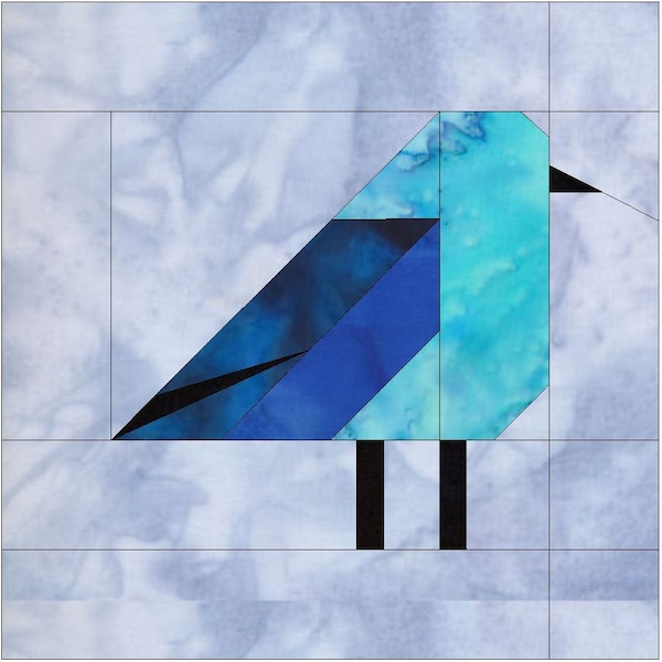 Bluebird Block Pattern - Etsy