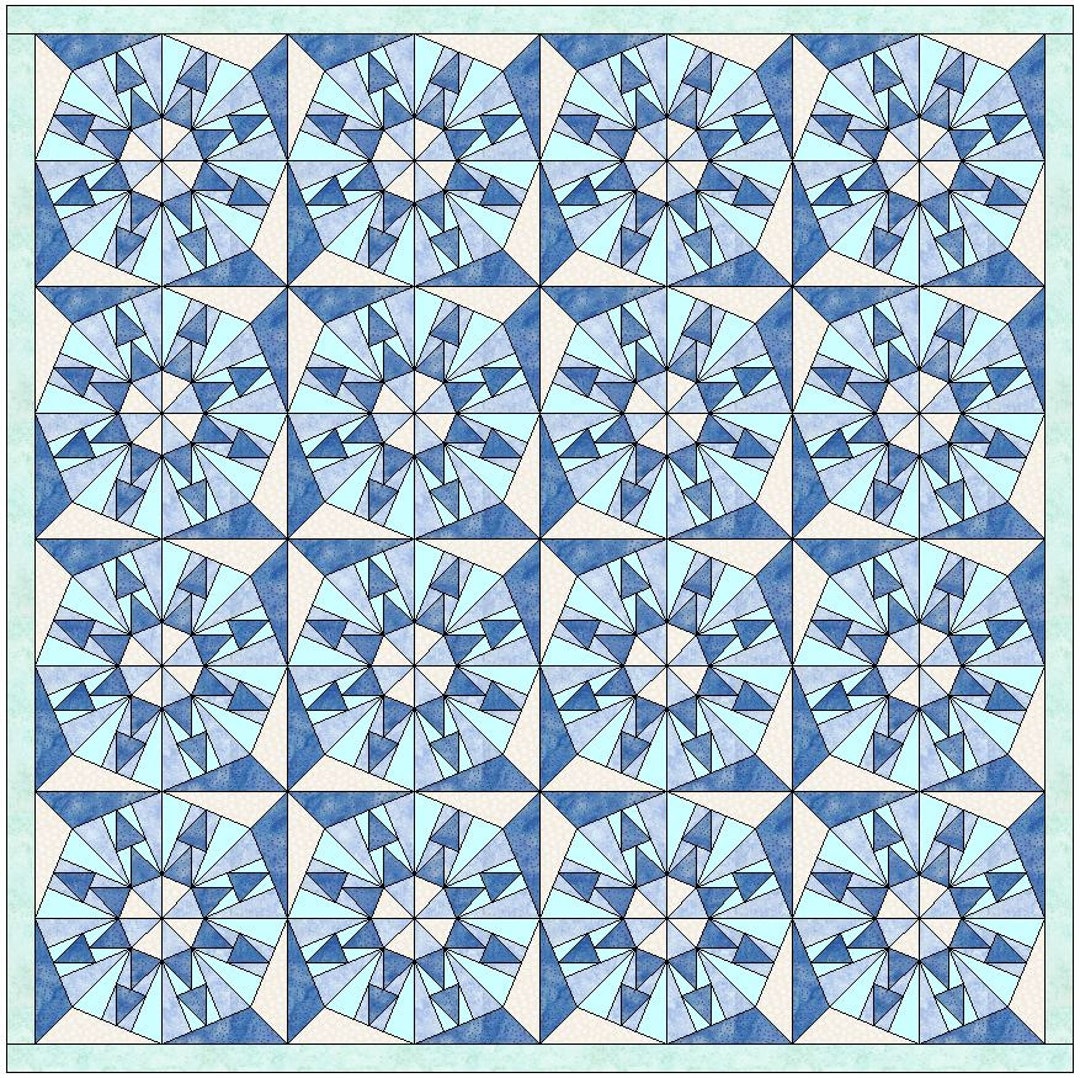 Snowflake 3 Quilt Template Quilting Block Pattern - Etsy