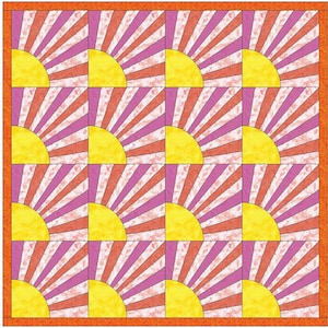 Harvest Sun Quilt Templates Quilting Block Pattern PDF - Etsy