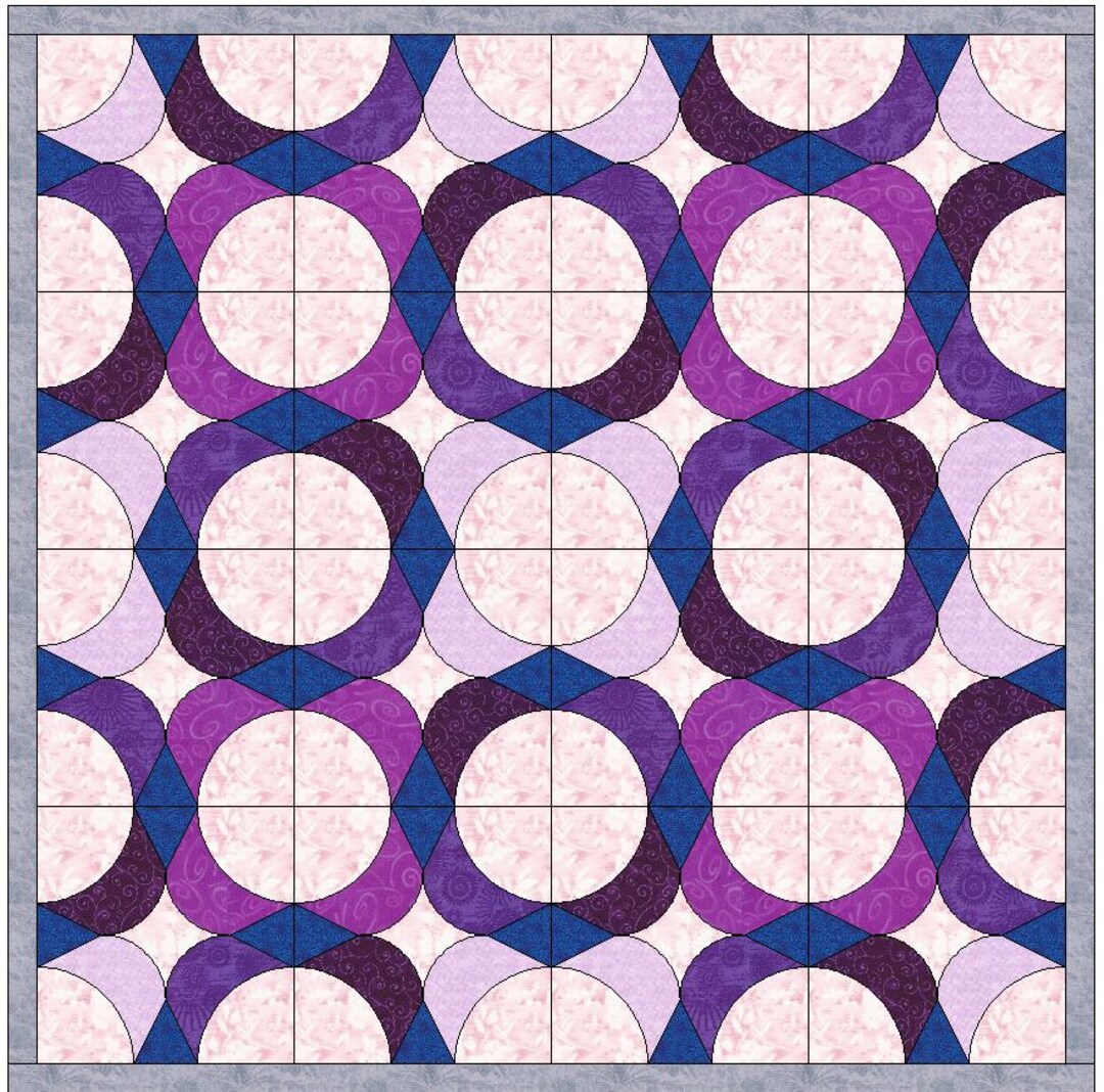 Friendship Circle Knot Quilt Template Quilting Block Pattern PDF - Etsy
